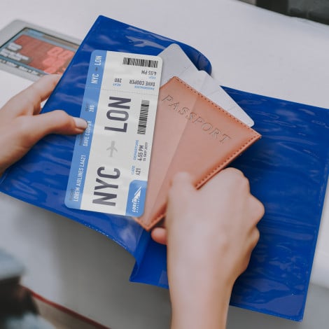 Personalised Vinyl Travel Wallet | Buy Promotional NZ